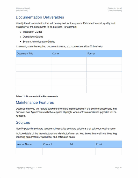 Acquisition Plan template (Apple Pages and Numbers) – Klariti Template Shop