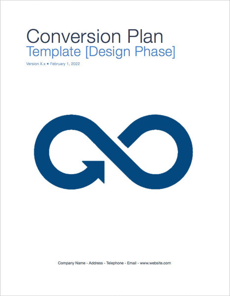 Conversion Plan Template (Apple iWork Pages) – Klariti Template Shop