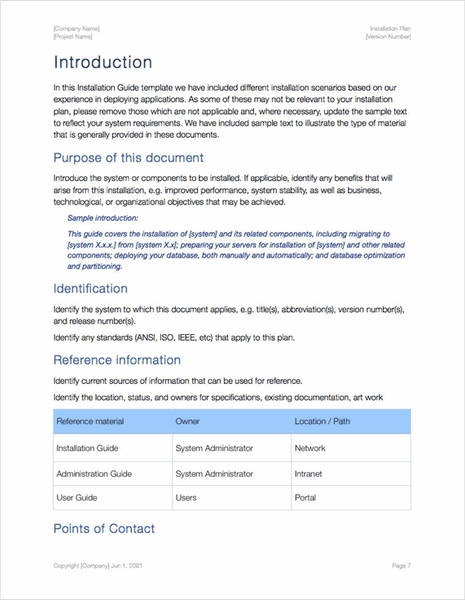 Installation Plan Templates (Apple) – Klariti Template Shop