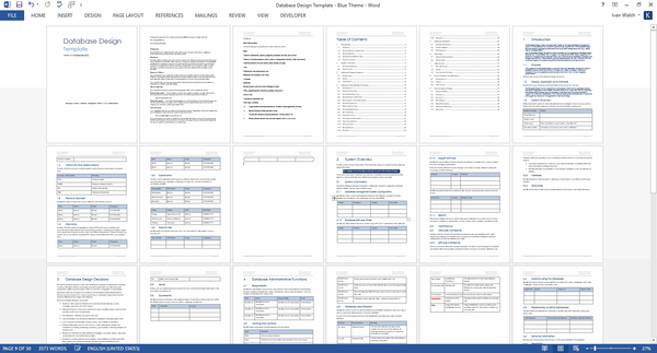 Database Design Template (MS Office) – Klariti Template Shop