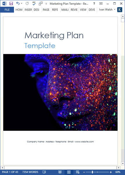 Marketing Plan Templates (MS Office) – Klariti Template Shop