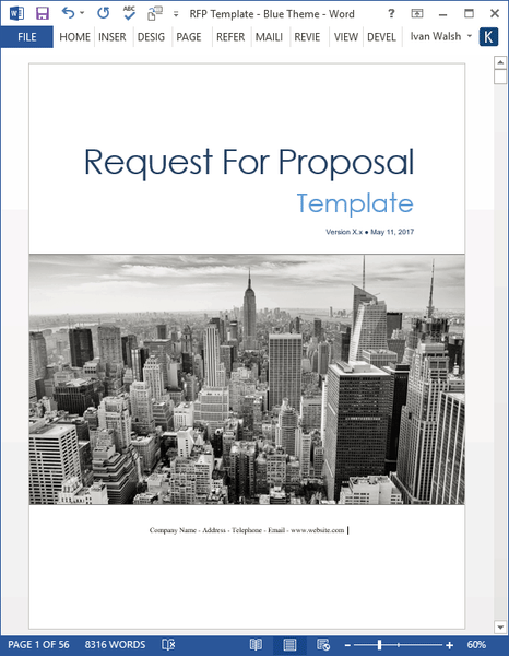 Request For Proposal (RFP) Templates – Klariti Template Shop