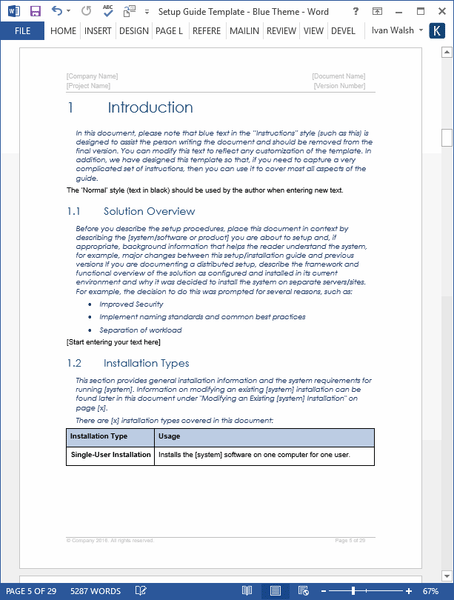 Setup Guide Template – Klariti Template Shop